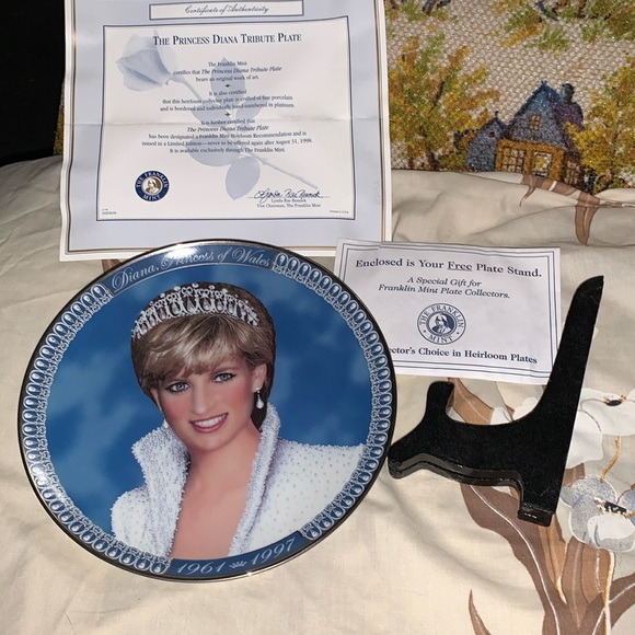 Franklin Mint | Accents | The Princess Diana Tribute Plate | Poshmark